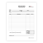Plantilla de Nota de Venta en Word | didocu
