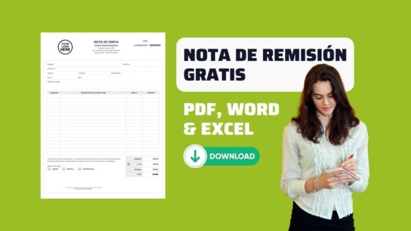Descargar Nota de Remisión Gratis | didocu