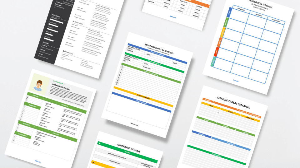 Plantillas y Formatos en Word, Excel, PDF & en Línea [GRATIS]