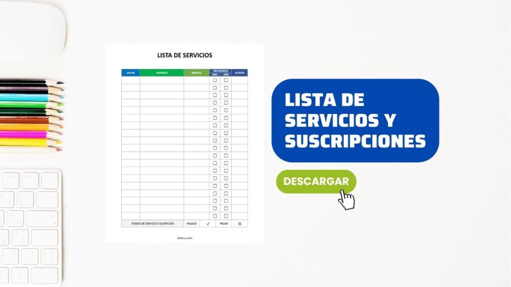 Plantilla de Lista de Materiales en Word y PDF GRATIS | didocu