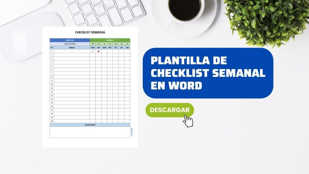Plantilla de Organizador de Trabajo Editable en Word [GRATIS] | didocu
