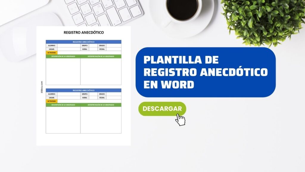 Plantilla de Registro Anecdótico para Alumno en Word [GRATIS] | didocu