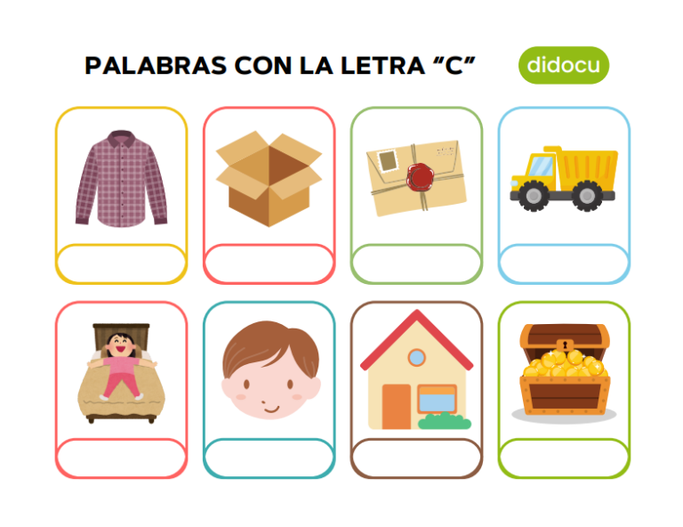 Palabras con La Letra C para Niños para Imprimir Gratis | didocu