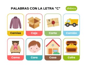 Palabras con La Letra C para Niños para Imprimir Gratis | didocu